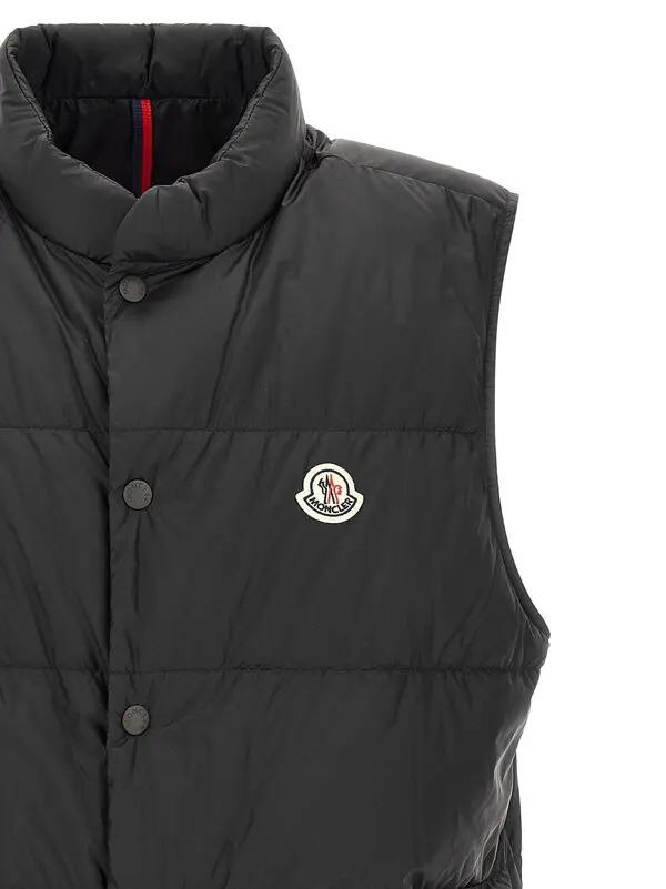 Moncler Tuquerouye Quilted Puffer Vest - Black