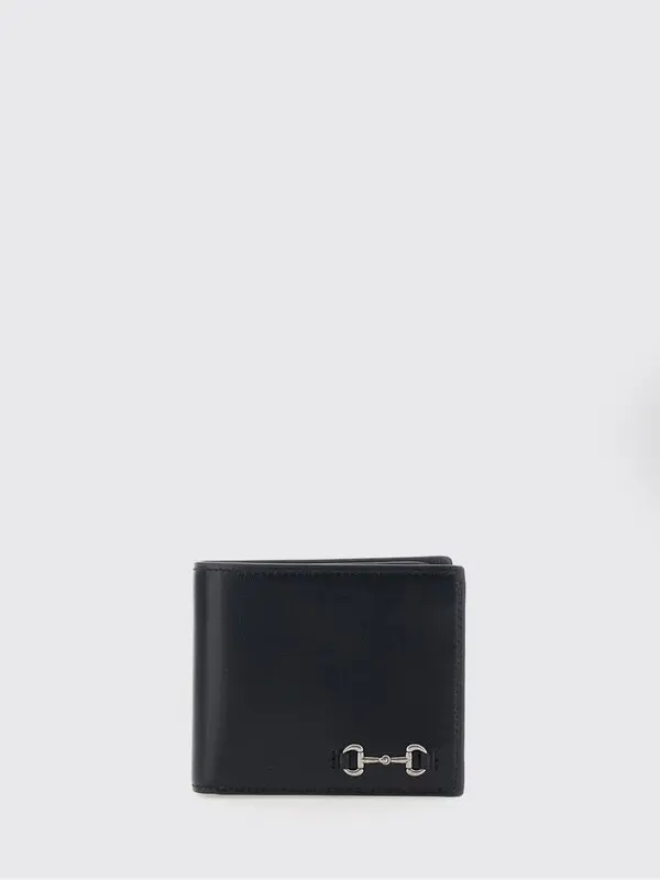 Gucci Horsebit Smooth Calfskin Wallet With Banknote Pocket - Black