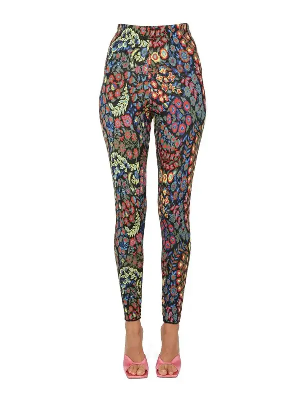 Etro Jacquard Wool Blend Top And Leggings Set