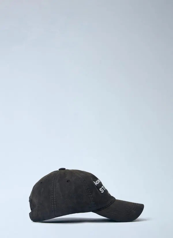 Acne Studios Washed Fabric Logo Baseball Cap