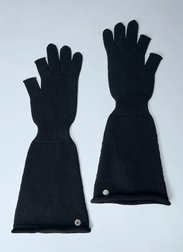 Rick Owens Extended Knit Gloves