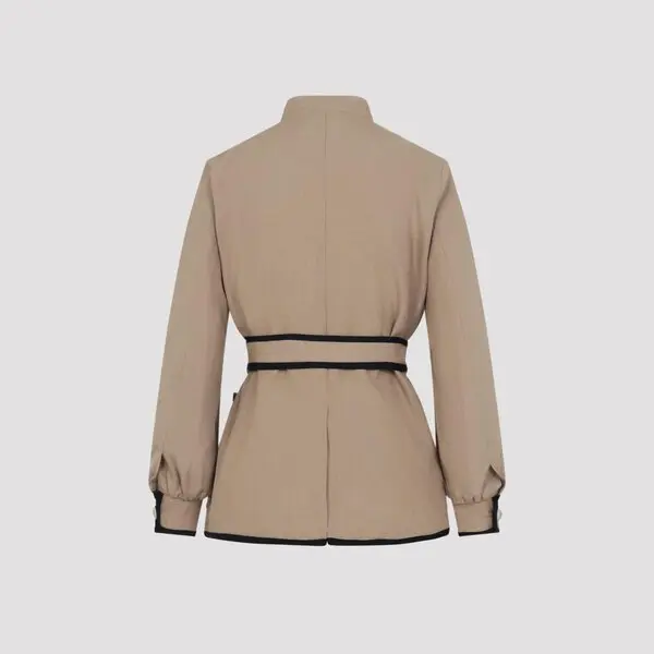 Valentino Garavani Caban Embroidered Logo Vg Jacket