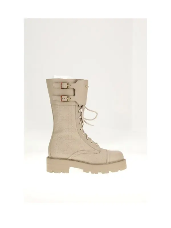 Dior D-trap 4.5cm Boots - Cream