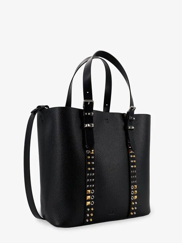 Valentino Garavani Leather Shoulder Bag With Iconic Studs - Multicolor