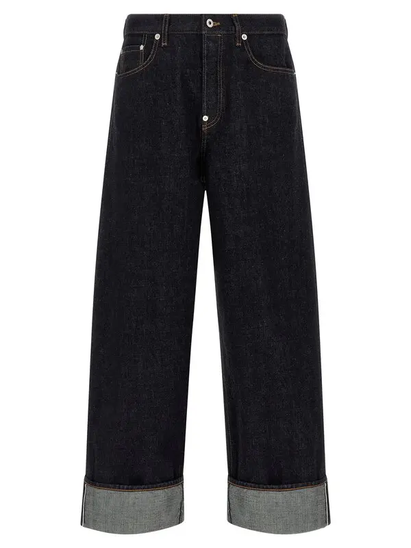 Kenzo Turn Up Jeans - Blue