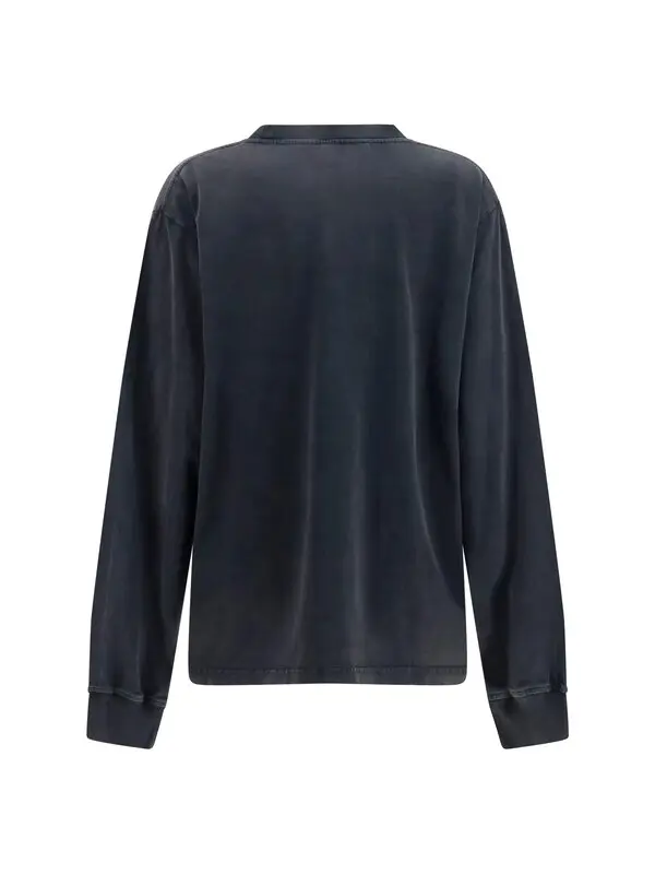 Alexander Wang Long-sleeve Logo T-shirt - Black