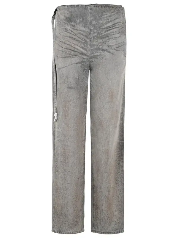 DIESEL® D-thalira Cotton Blend Jeans - Gray