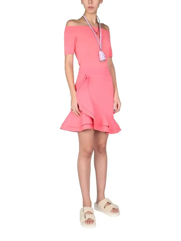 Alexander McQueen Mini Skirt With Ruches
