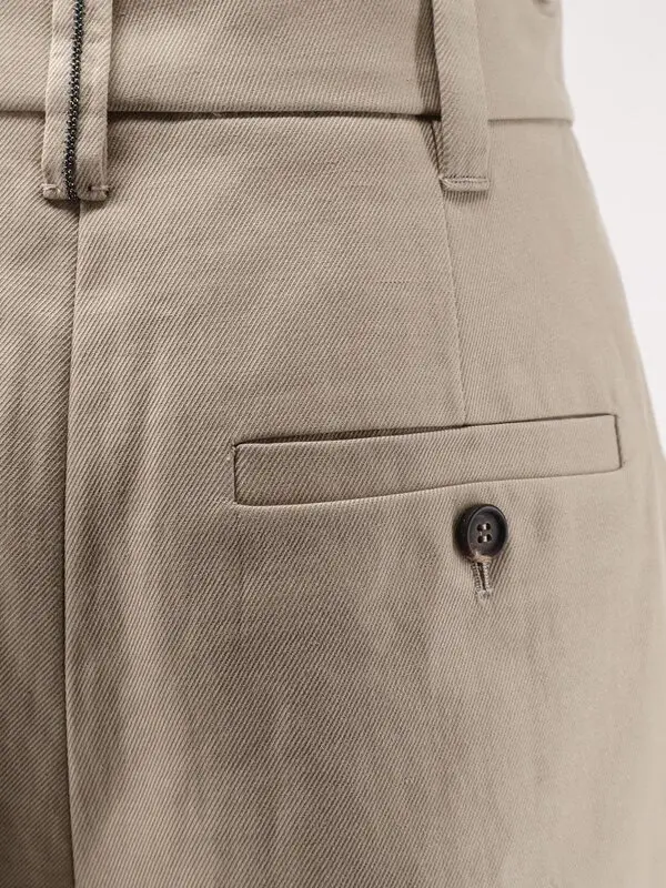 Brunello Cucinelli Cotton And Linen Shorts - Multicolor