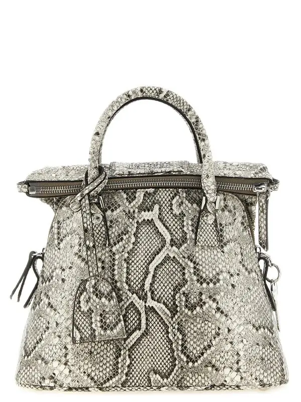 MAISON MARGIELA 5ac Classique' Mini Shoulder Bag - Gray