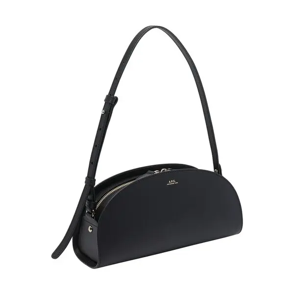 A.p.c. Demi-lune Shoulder Bag - Black