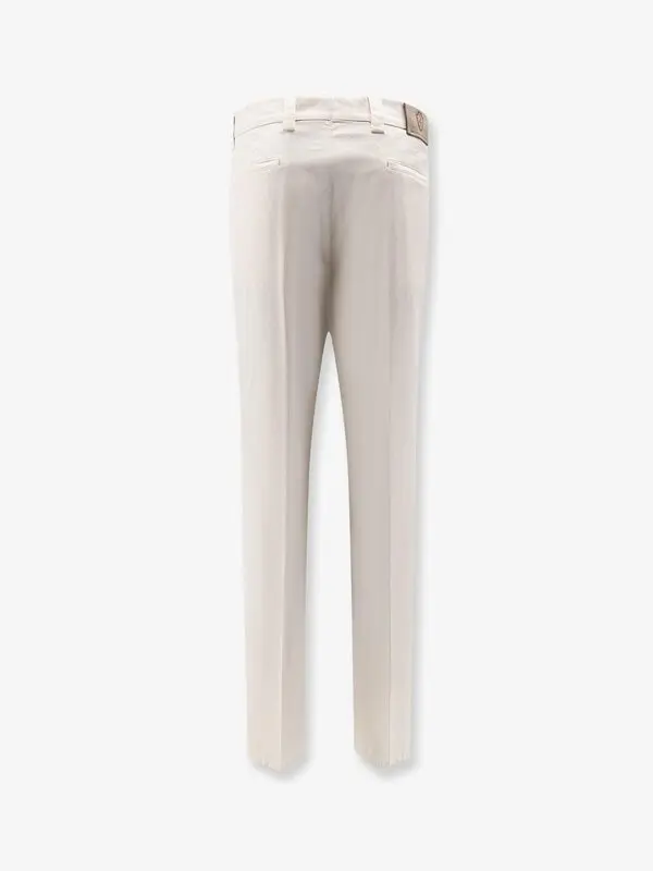 Brunello Cucinelli Stretch Cotton Trousers - Multicolor