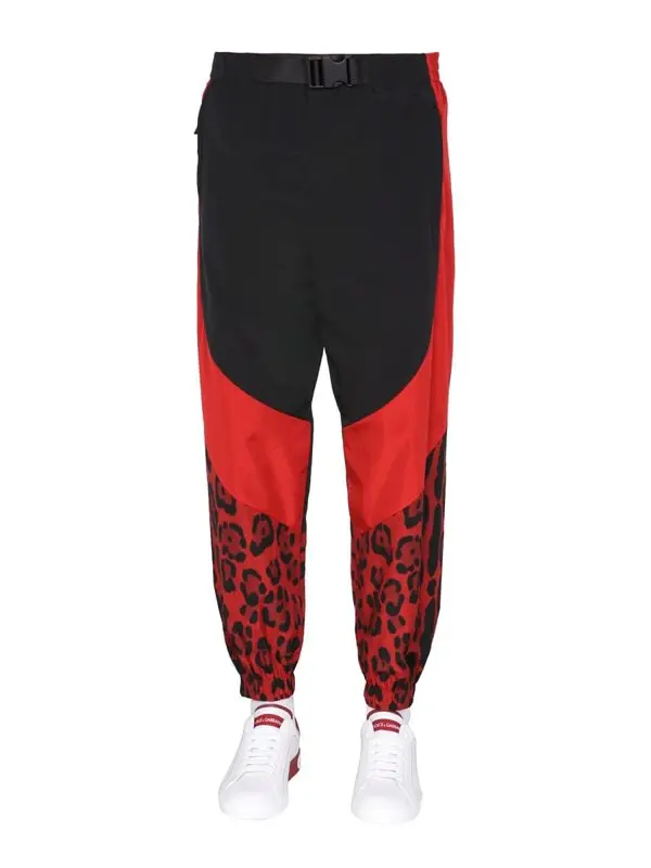 Dolce & Gabbana Jogging Pants With Animal Print - Multicolor