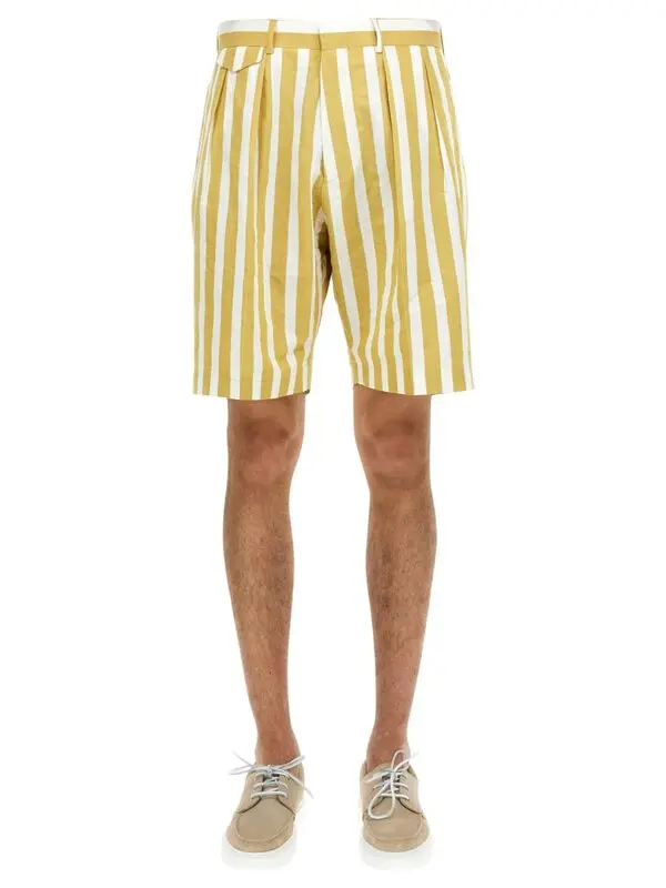 Paul Smith Deckchair Stripe Bermuda - Yellow