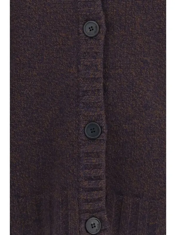 Attico Crewneck Cardigan - Brown