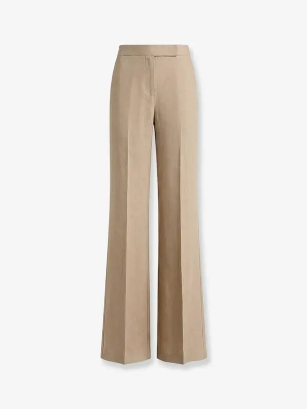 Max Mara Linen Flared Trousers