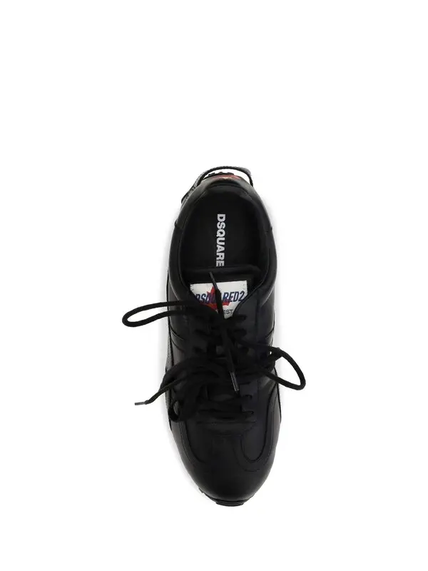 Dsquared2 Leather Sneakers - Black