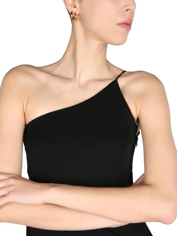 Dsquared2 Asymmetrical One-shoulder Dress - Black