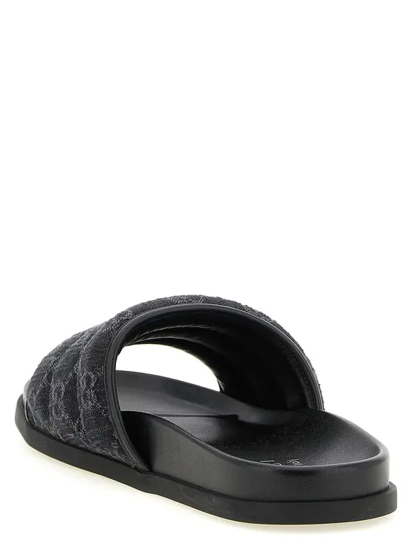 Gucci Gg Denim Slides