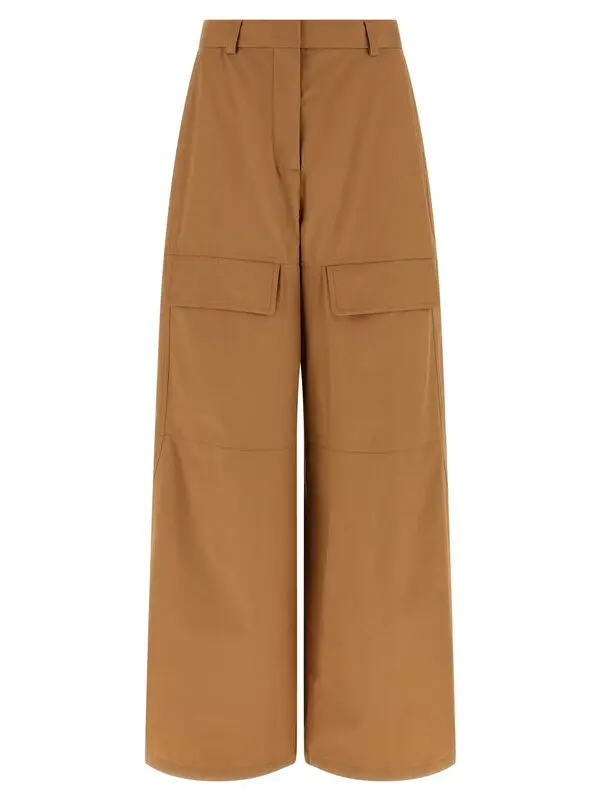 Stella McCartney Cargo Cotton Trousers - Cream