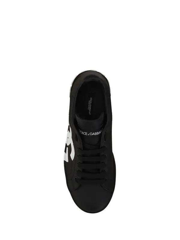 Dolce & Gabbana Leather Sneakers - Black