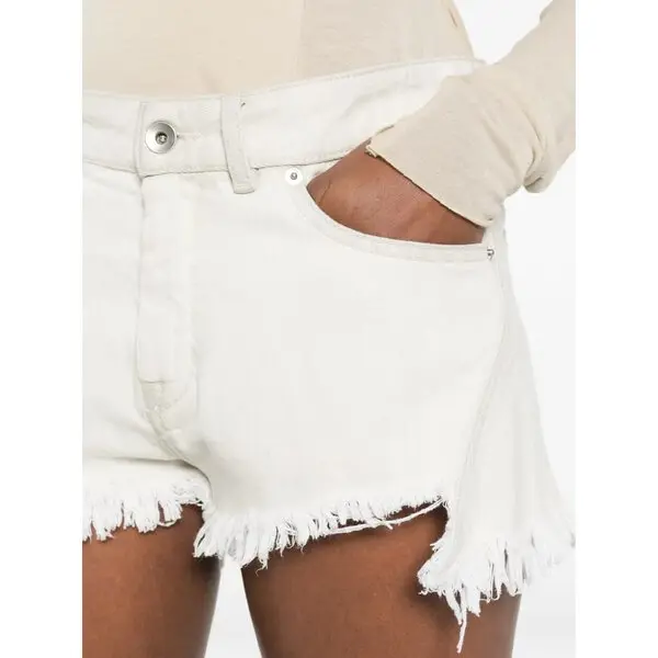 Rick Owens Neutrals Shorts Mini Shorts - Cream