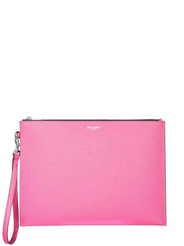 Saint Laurent Zipper Tablet Holder - Pink