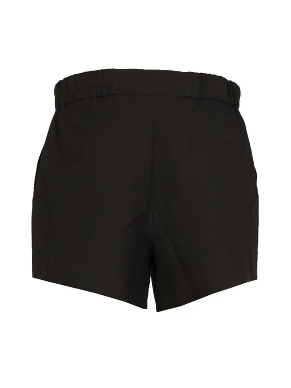 GANNI Ruffled Elastic Shorts - Black