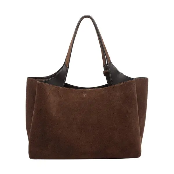 TOD'S Suede Shoulder Bag - Brown
