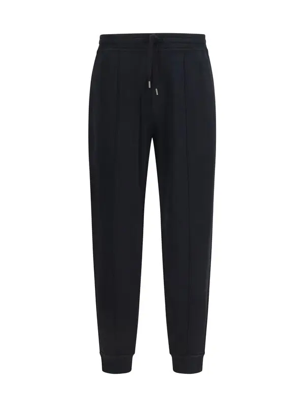 Brunello Cucinelli Cotton-blend Jogging Pants - Black