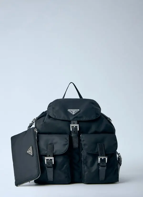 Prada Re-nylon Medium Backpack - Black
