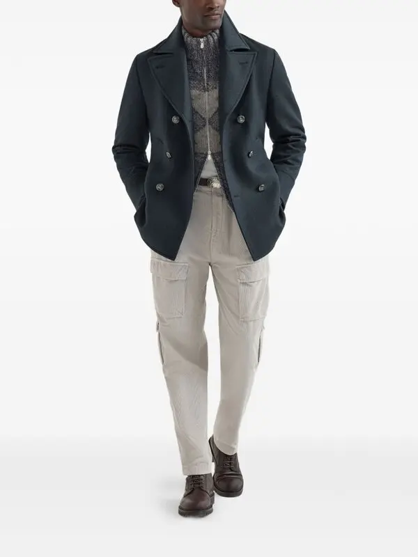Brunello Cucinelli Wool Caban Coat