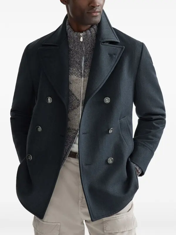 Brunello Cucinelli Wool Caban Coat