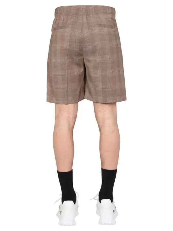 Givenchy Prince Of Wales Pattern Bermuda - Cream