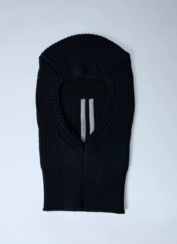 Rick Owens Ribbed Knit Balaclava