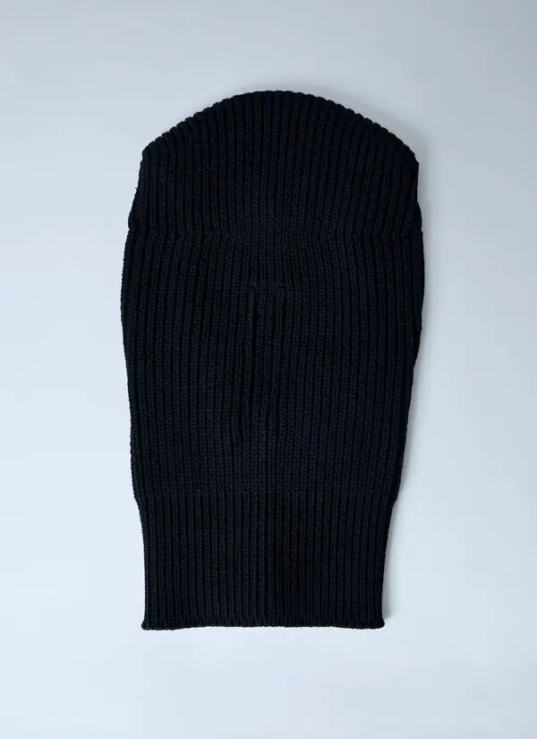 Rick Owens Ribbed Knit Balaclava