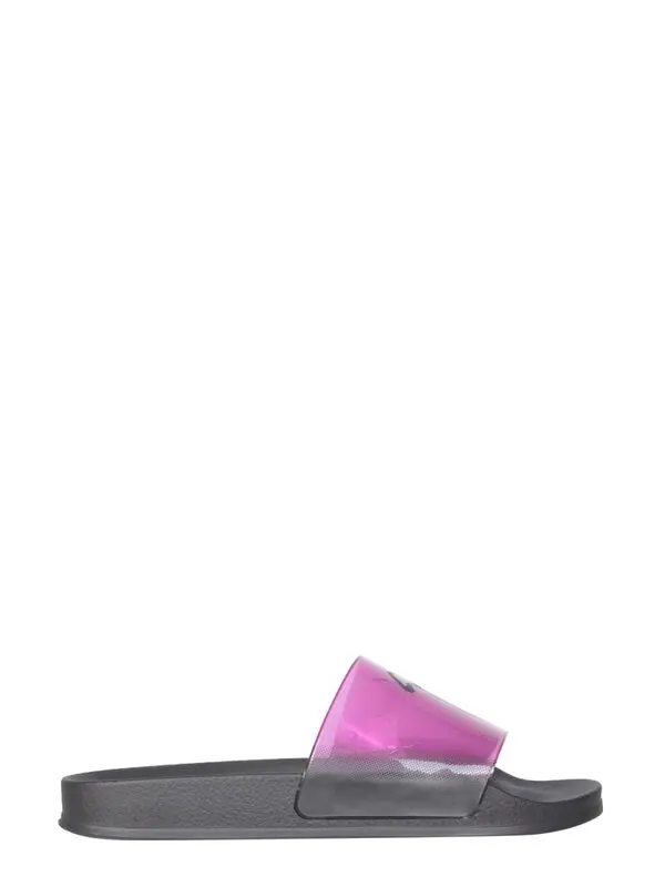 GIUSEPPE ZANOTTI Slide Sandals With Logo - Pink