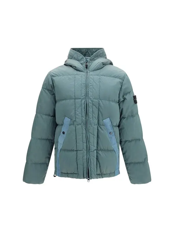Stone Island Nylon Metal Hooded Puffer Jacket - Green