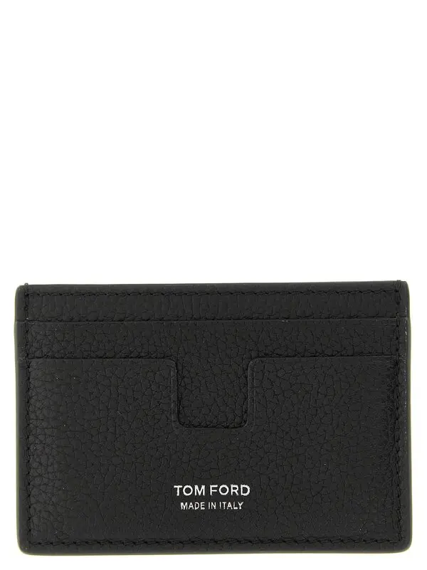 TOM FORD Hammered Card Holder - Black