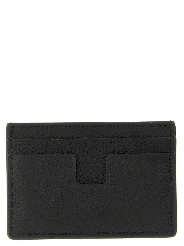 TOM FORD Hammered Card Holder - Black