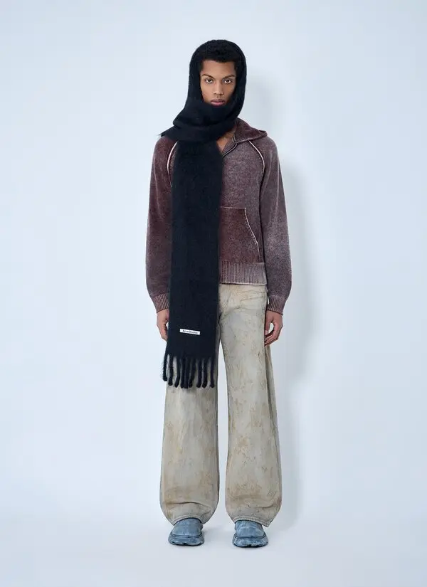 Acne Studios Fringed Wool Scarf