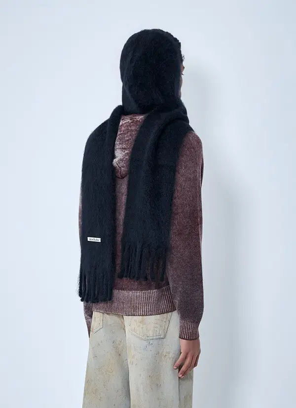 Acne Studios Fringed Wool Scarf