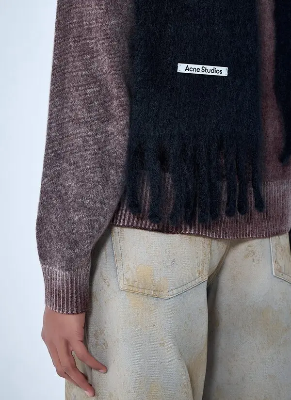 Acne Studios Fringed Wool Scarf