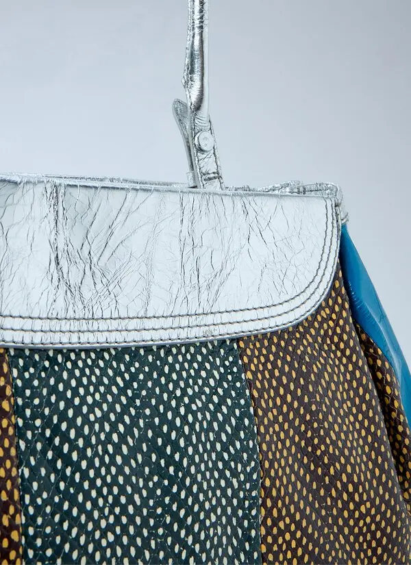 Dries Van Noten Textured Leather Shoulder Bag