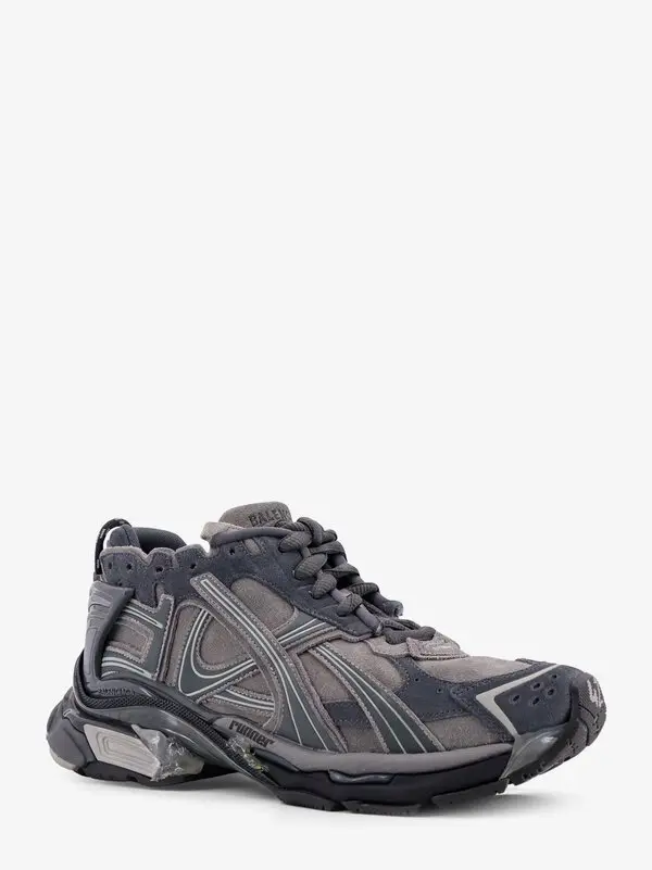 Balenciaga Runner Low-top Suede Sneakers - Gray
