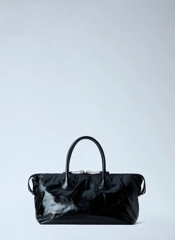 Miu Miu Leather Top Handle Bag - Black