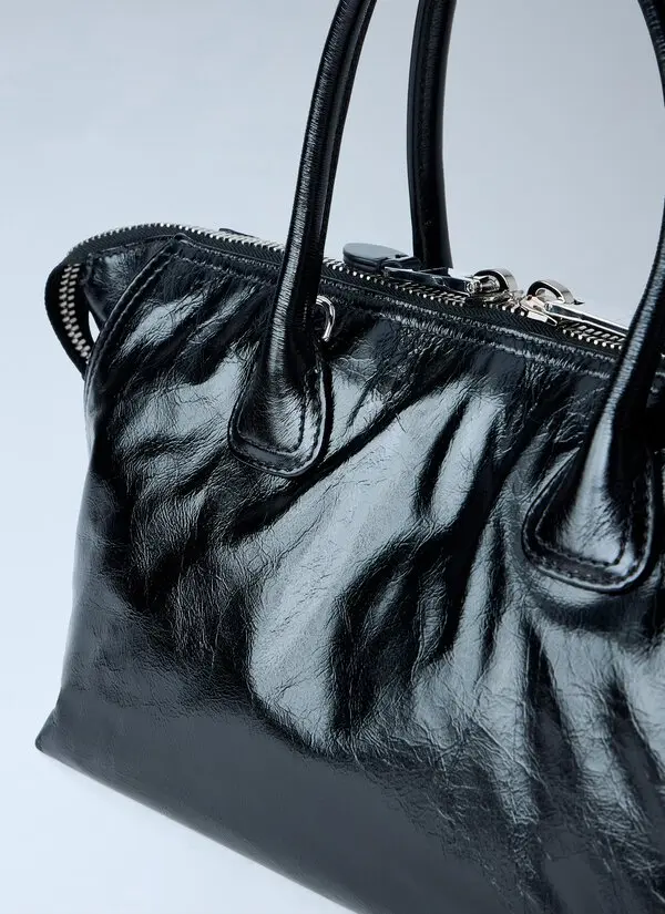 Miu Miu Leather Top Handle Bag - Black
