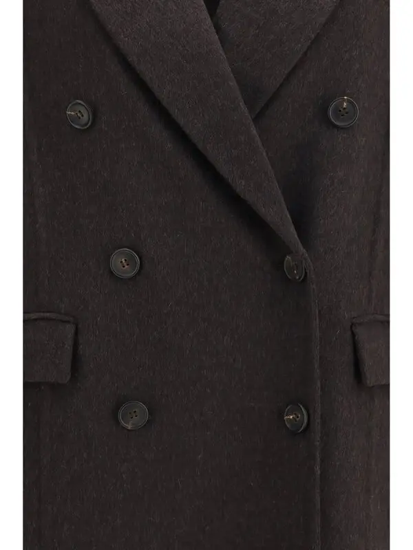 Brunello Cucinelli Cashmere Coat - Brown