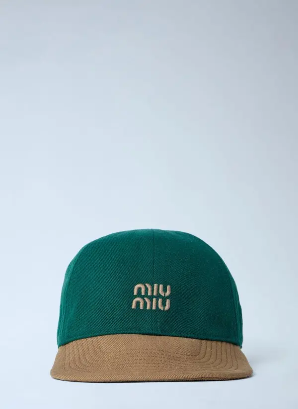 Miu Miu Logo Motif Baseball Cap