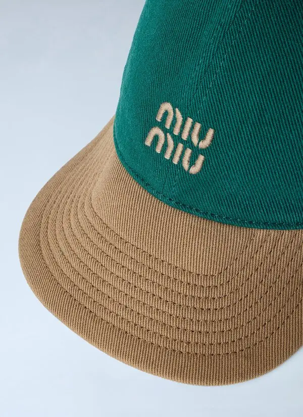 Miu Miu Logo Motif Baseball Cap